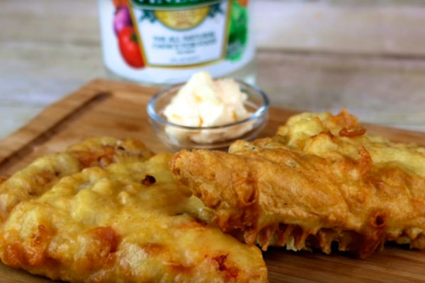 Deep Fried Pizza recipe - video Fast Food