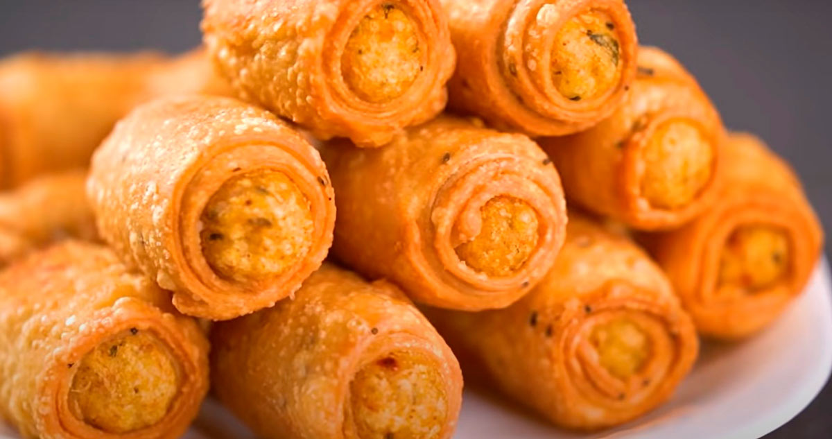 Potato Roll Samosa - video Fast Food